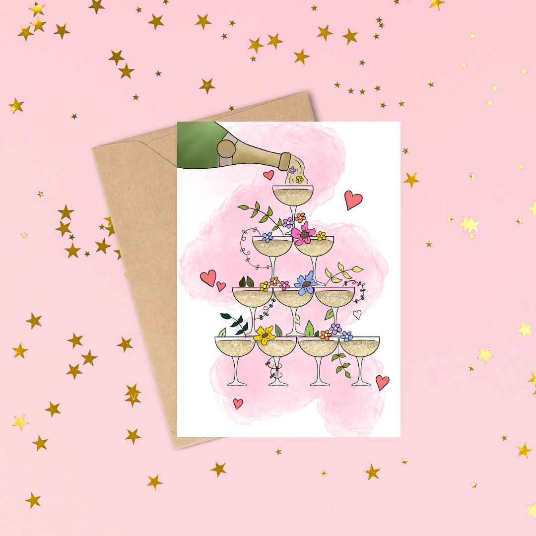 Champagne Tower MFA Card | MFA The Pink Gift Shop